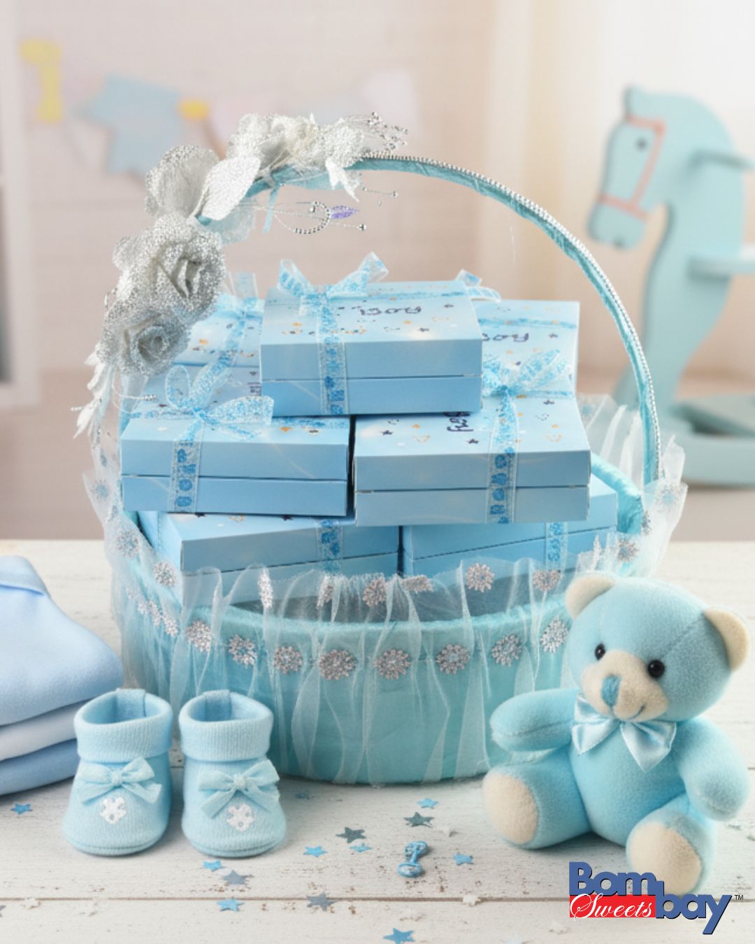 Baby Announcement Sweet Baskets (20Boxes) – Bombay Sweets